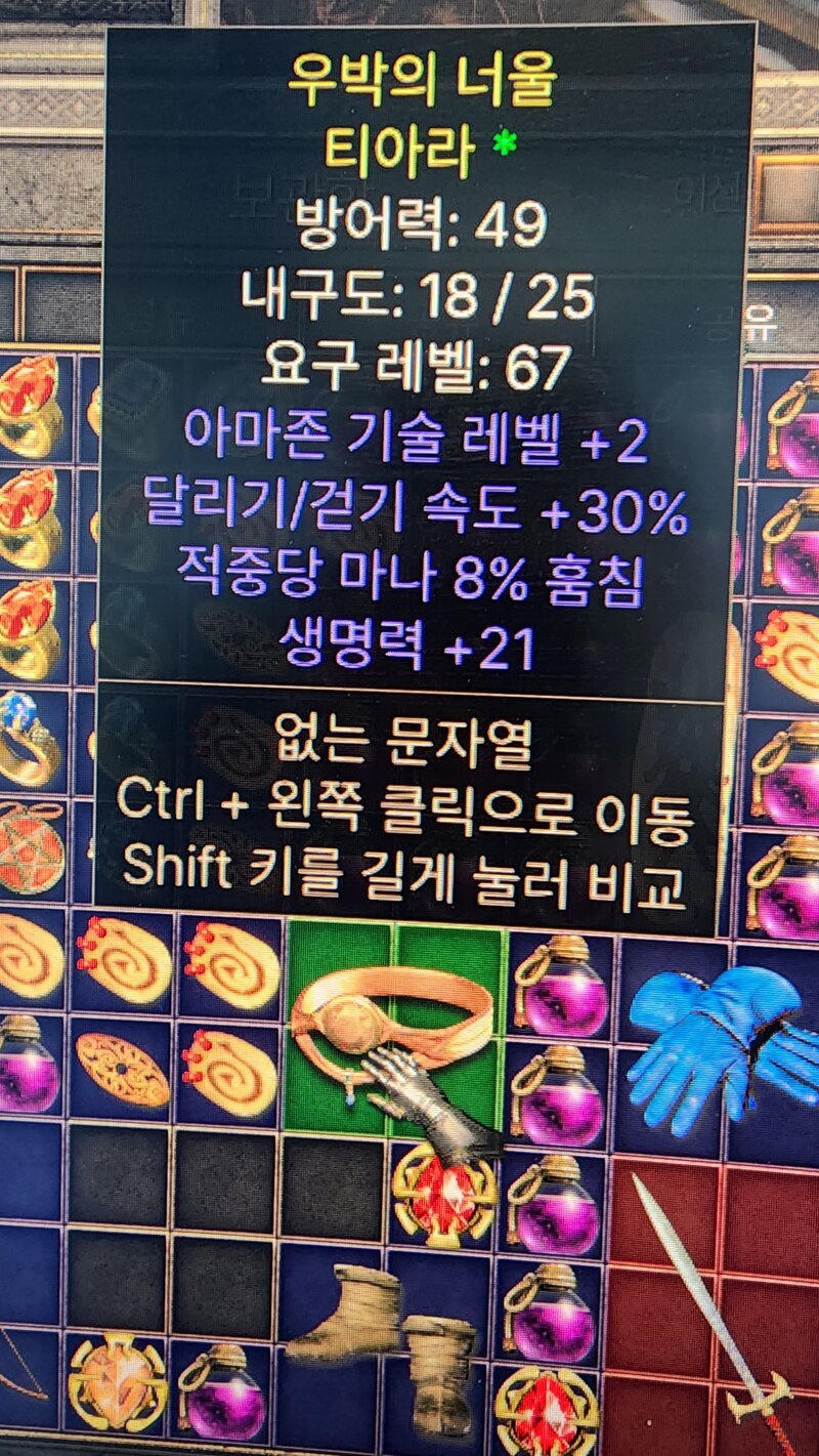 아마뚜껑 감정좀 부탁드림니다 디아블로2 득템and자랑 게시판 디아블로2 인벤