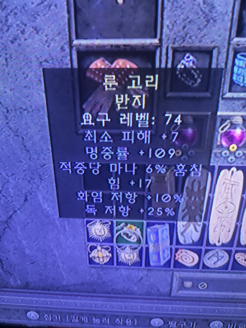 샷 레어 목걸이 반지 궁금합니당 디아블로2 득템and자랑 게시판 디아블로2 인벤