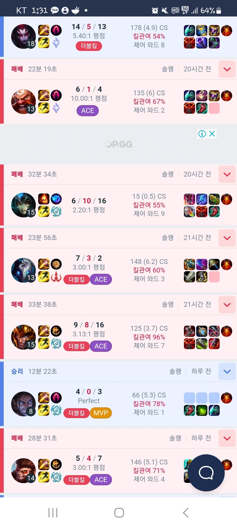 리그오브레전드 인벤 어제 2승5패 했네 Lol 정글 게시판