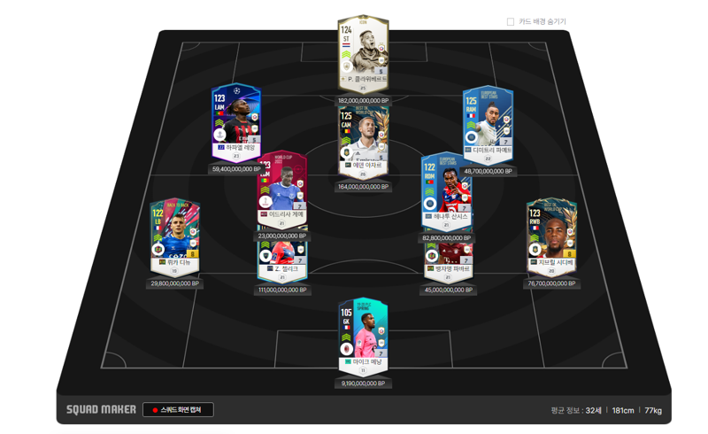 Fc 온라인 인벤 8천억 릴 짜봣는데 한번 평가좀 부탁드려요 Fc 온라인 인벤 팀전술 평가 상담 게시판