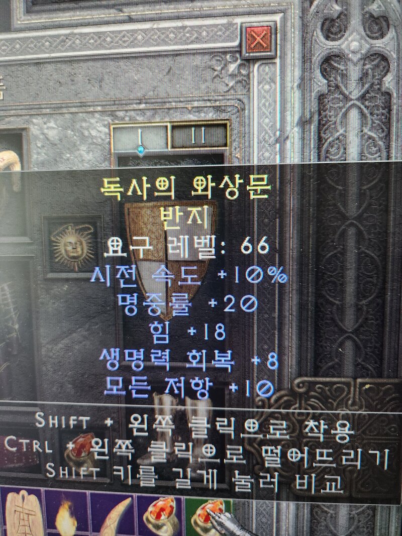 반지 한번 봐주세요 디아블로2 득템and자랑 게시판 디아블로2 인벤