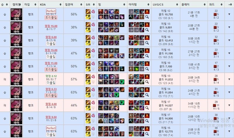 리그오브레전드 인벤 플4구간 솔큐 칼날비 월식 바이 Lol 정글 게시판