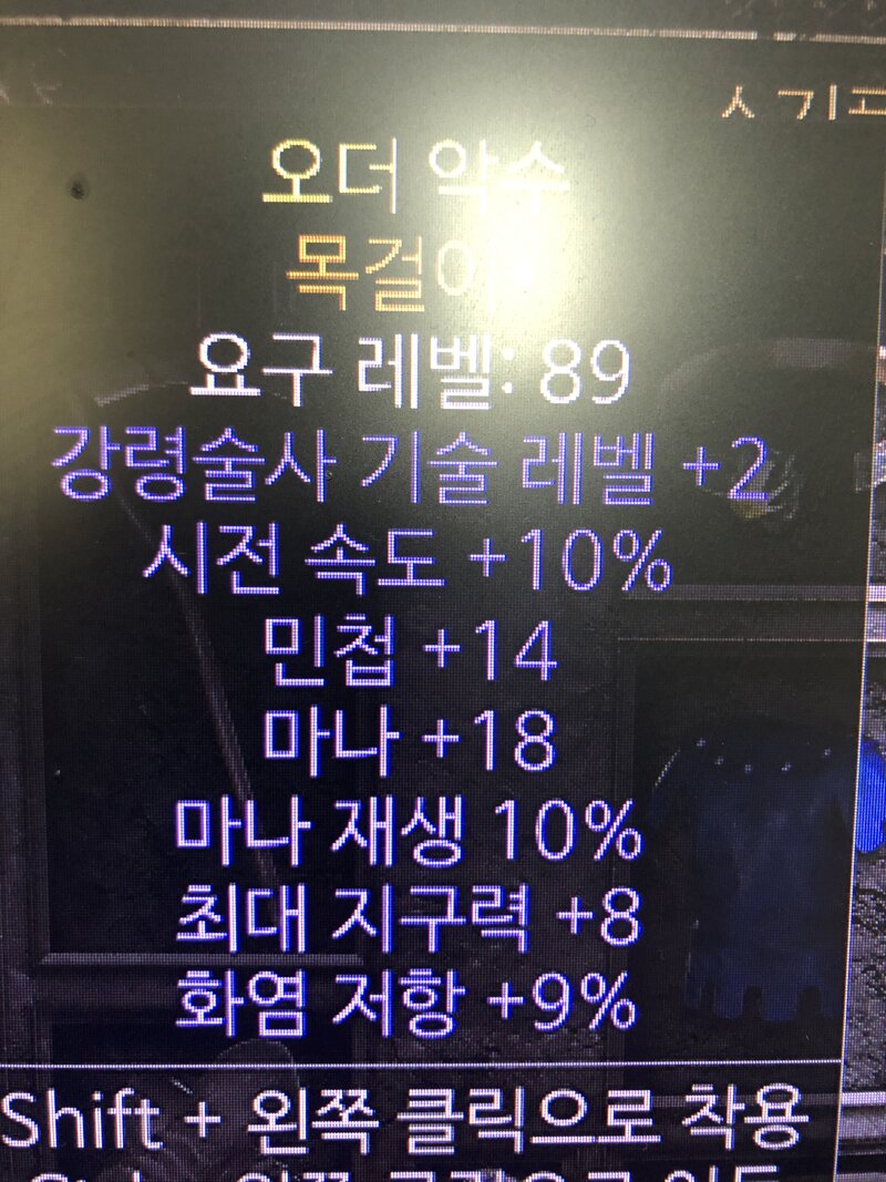 네크목 쓸수있어 디아블로2 자유 게시판 디아블로2 인벤