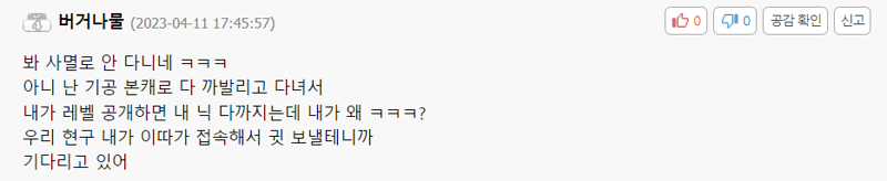 로스트아크 인벤 흰딱님 퇴근해서 댓글 답변 남겼습니다 로스트아크 인벤 슬레이어 게시판
