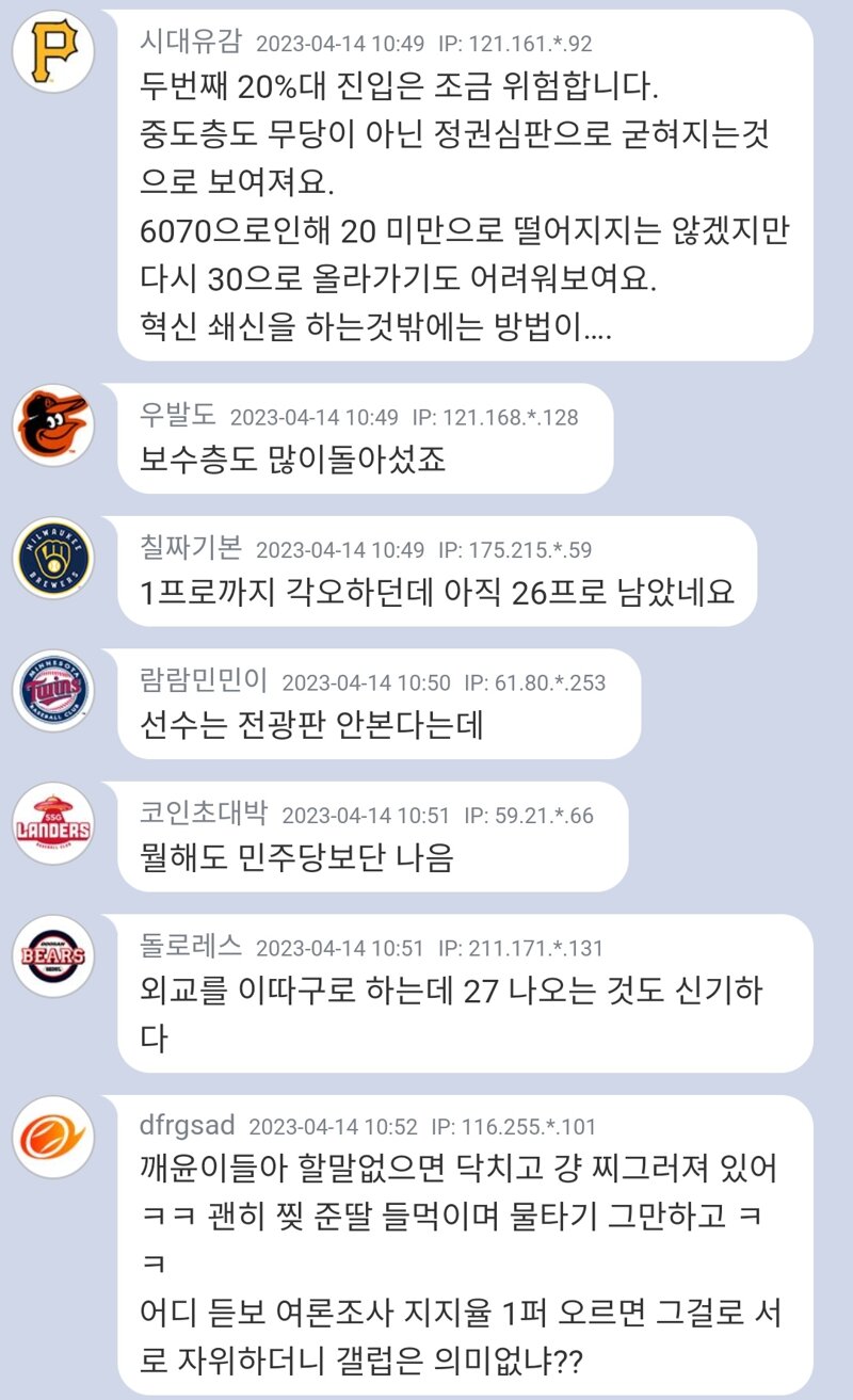윤석열 지지하는 27 엠팍 근황 오픈이슈갤러리 인벤