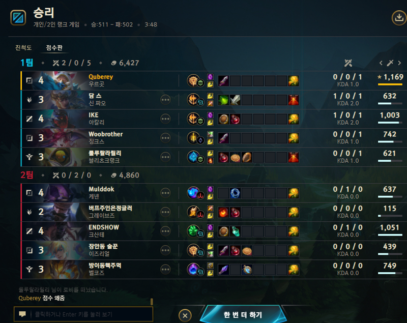 리그오브레전드 인벤 아니 이거 점수 왜줌 Lol 탑 게시판
