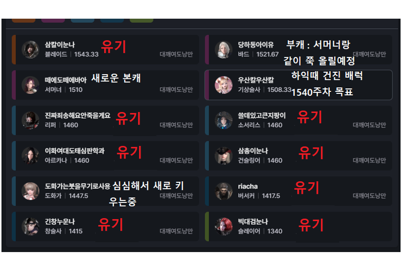 로스트아크 인벤 원정대 컨설팅 좀 해줄샤럄 로스트아크 인벤 자유 게시판