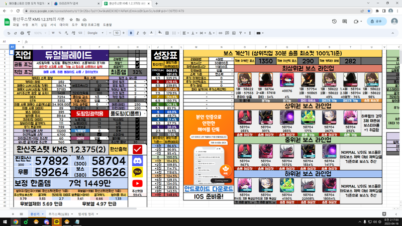메이플스토리 인벤 에디패치 주흔15퍼작 이후 환산 변화 메이플스토리 인벤 도적 직업게시판