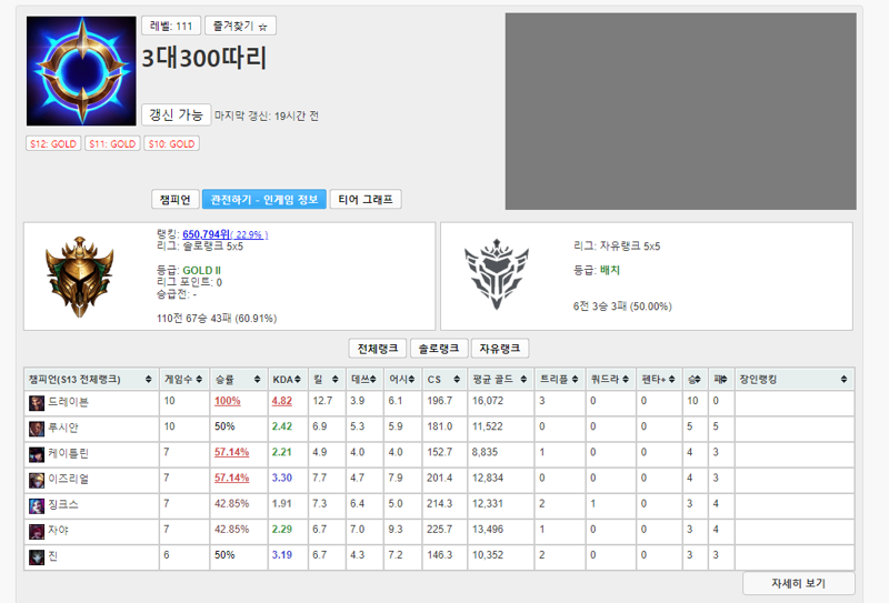 리그오브레전드 인벤 대리받은 애가 왜 듀오를 구하는 거야 Lol 탑 게시판