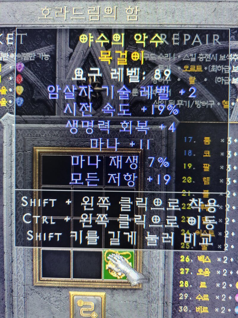 어쎄아뮬 감정좀 해주세요 디아블로2 득템and자랑 게시판 디아블로2 인벤