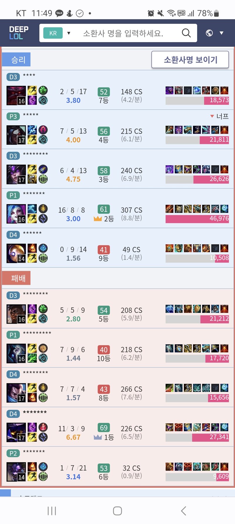 리그오브레전드 인벤 패배팀 운영을 어캐 했어야 했음 Lol 탑 게시판