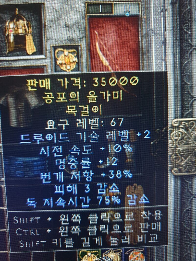 드루이드 늑드루 만들어 놓코 개패고 싶다 디아블로2 자유 게시판 디아블로2 인벤