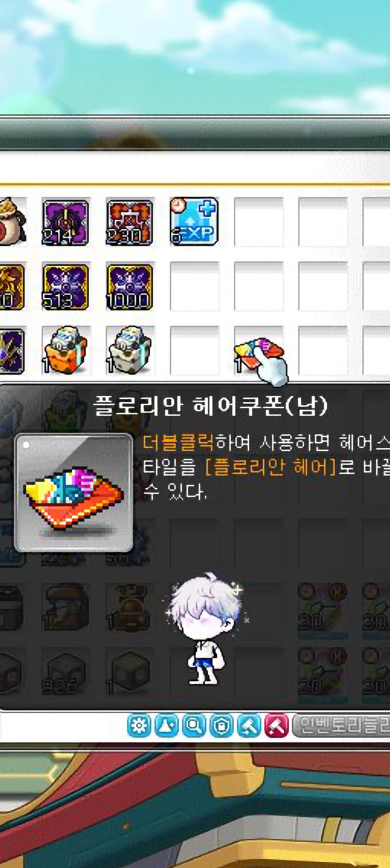 메이플스토리 인벤 플로리안을 샀습니다 메이플스토리 인벤 코디득템스크린샷 게시판