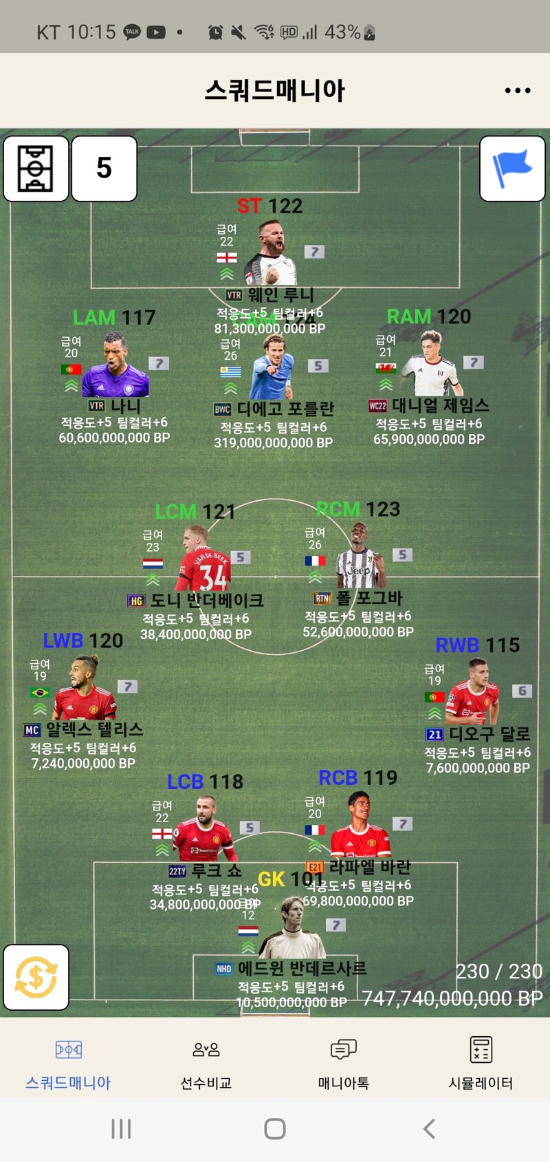 Fc 온라인 인벤 맨유 포를란5카 만들었는데 팀좀봐주십시오 Fc 온라인 인벤 자유게시판