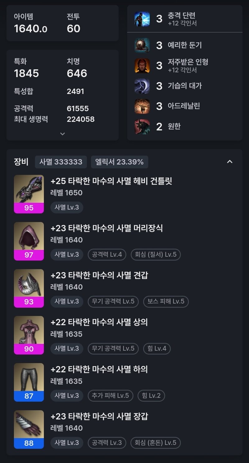 로스트아크 인벤 회심이냐 달인이냐 그것이 문제로다 로스트아크 인벤 인파이터 게시판