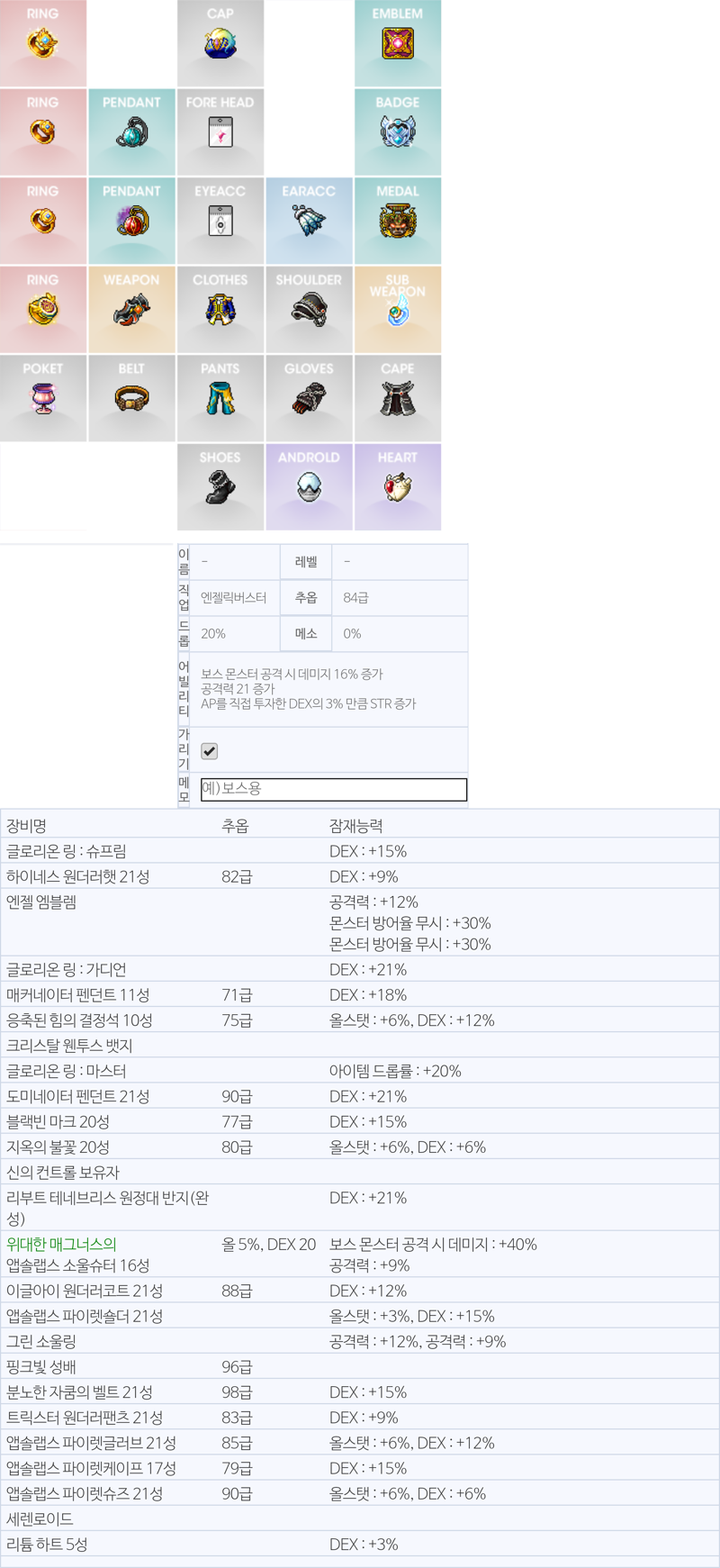 메이플스토리 인벤 블하돌이 스펙업 부위 추천좀 메이플스토리 인벤 리부트 게시판