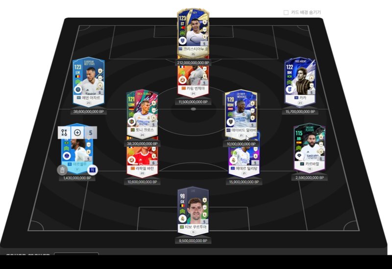 Fc 온라인 인벤 3천억대 팀 첼시 Vs레알 선택부탁드림 Fc 온라인 인벤 팀전술 평가 상담 게시판