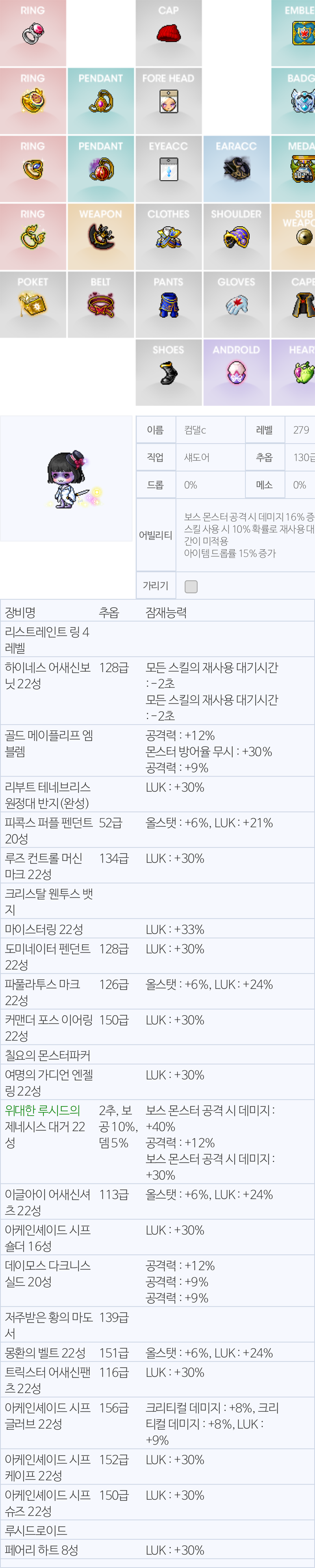 메이플스토리 인벤 환산 59섀도어 템셋인데마약 보공10퍼 어떰 메이플스토리 인벤 리부트 게시판