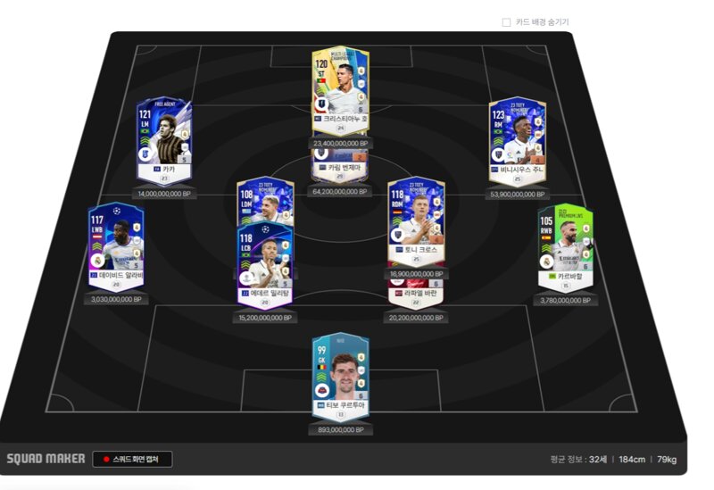 Fc 온라인 인벤 레알 현역 로스블랑코스 3연패 스쿼드 평가 부탁드립니다 Fc 온라인 인벤 팀전술 평가 상담 게시판