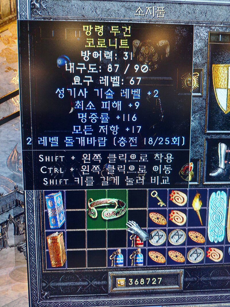 성기사 뚜껑인데요 시세가 있을까요 디아블로2 성기사 게시판 디아블로2 인벤