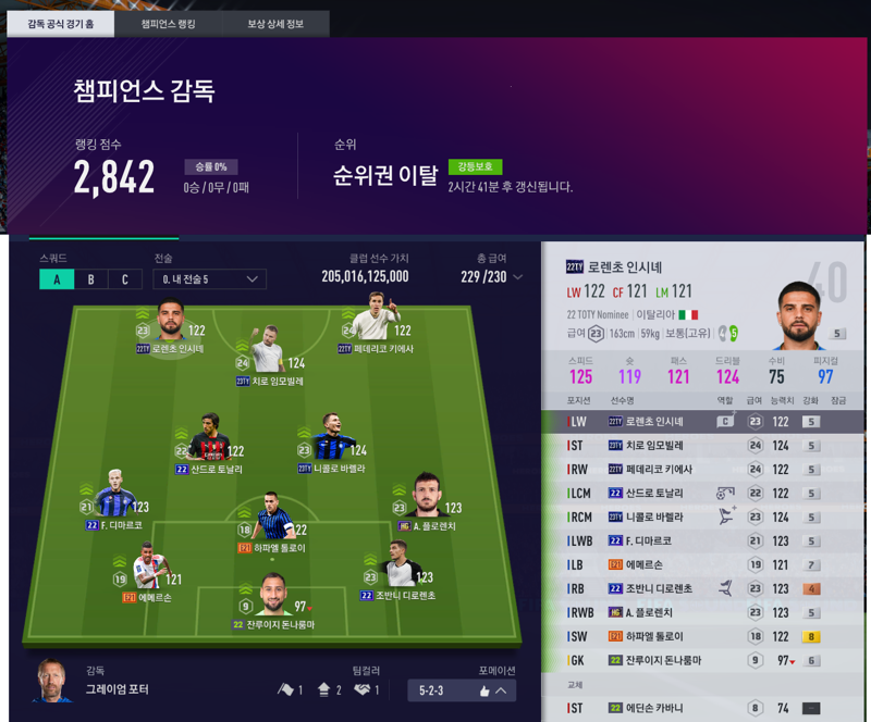 Fc 온라인 인벤 두번째 부캐 이탈리아 챔스 찍먹 Fc 온라인 인벤 감독모드 게시판