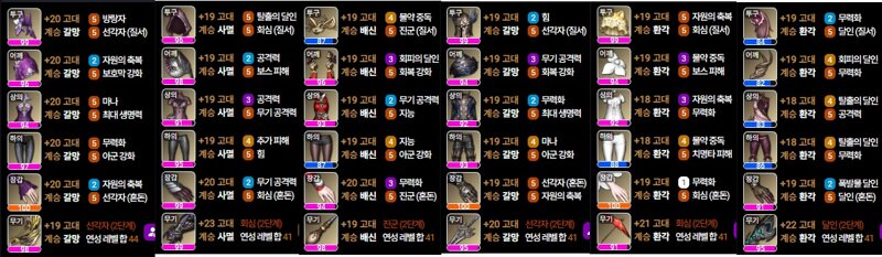 로스트아크 인벤 6캐릭 엘릭서 40연성 했습니다 로스트아크 인벤 바드 게시판