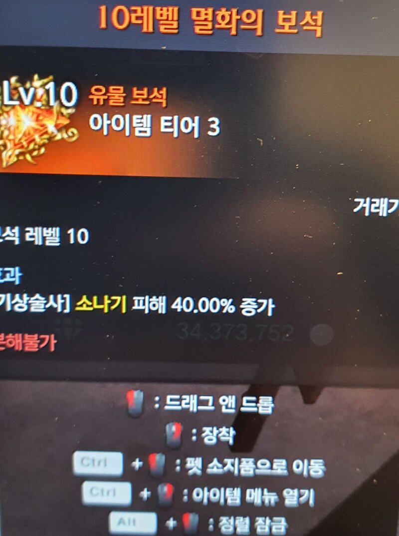로스트아크 인벤 로생 첫 10멸보석 합성 후기 로스트아크 인벤 자유 게시판