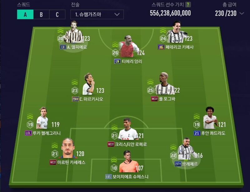 Fc 온라인 인벤 5500억 유벤투스 조언 부탁드립니다 Fc 온라인 인벤 감독모드 게시판