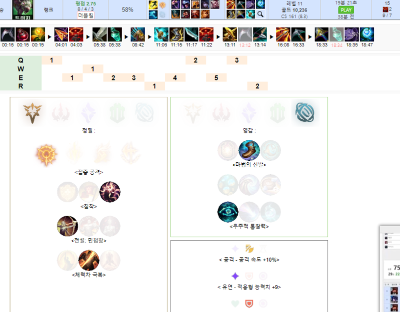 리그오브레전드 인벤 데프트 기발 안들고 흡혈템도 안가고 민첩함들던데 Lol 봇 게시판