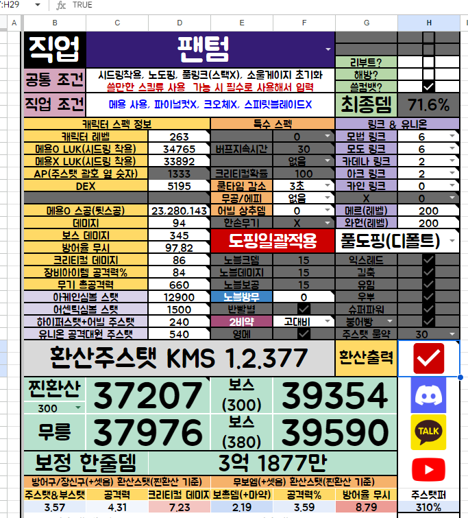 메이플스토리 인벤 환산 이정도면 어디까지 돼요 메이플스토리 인벤 도적 직업게시판