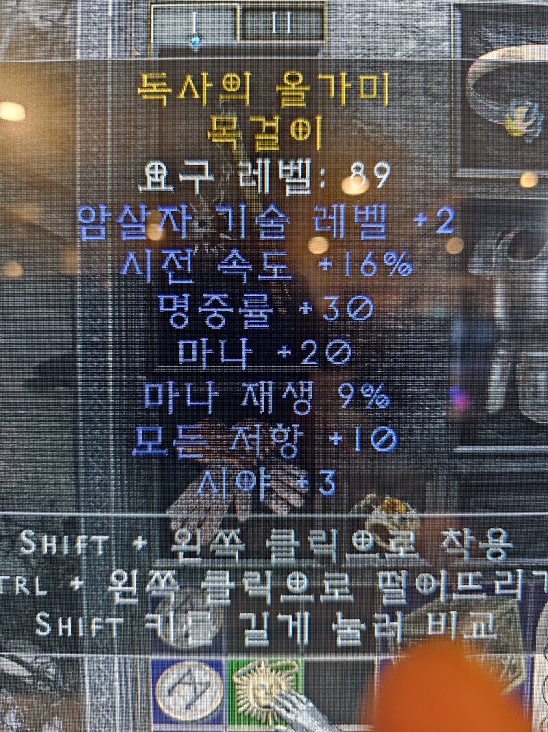 목걸이 하나만 봐주세요~스탠 디아블로2 득템and자랑 게시판 디아블로2 인벤