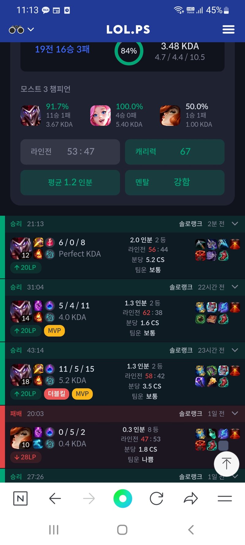 리그오브레전드 인벤 11연승깨짐15승1패 샤코9할이 딱 말해줌 팀운ㅈ망겜 Lol 서포터 게시판
