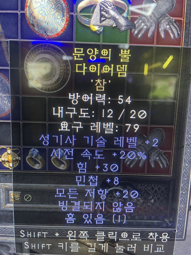 팔라뚜껑 두점좀 봐주세요 디아블로2 득템and자랑 게시판 디아블로2 인벤