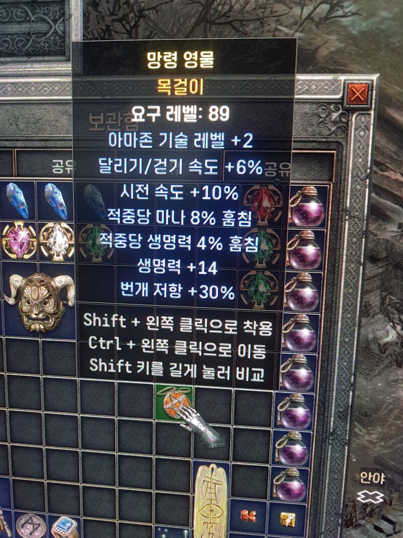 아마 아뮬 감정좀 해주세요레더 디아블로2 득템and자랑 게시판 디아블로2 인벤