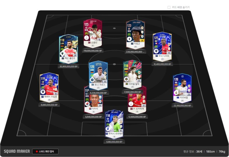 Fc 온라인 인벤 레버쿠젠 약 4500억 팀평좀 해주세요 Fc 온라인 인벤 팀전술 평가 상담 게시판