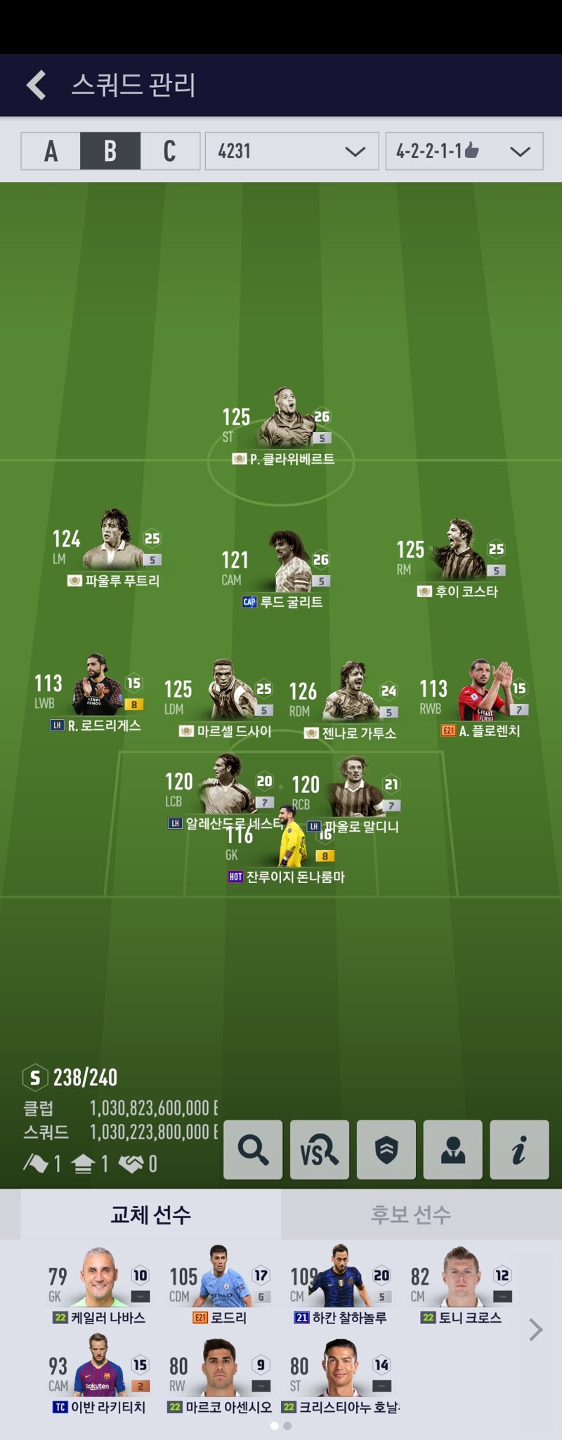 Fc 온라인 인벤 1조 밀란스쿼드 어때요 Fc 온라인 인벤 팀전술 평가 상담 게시판