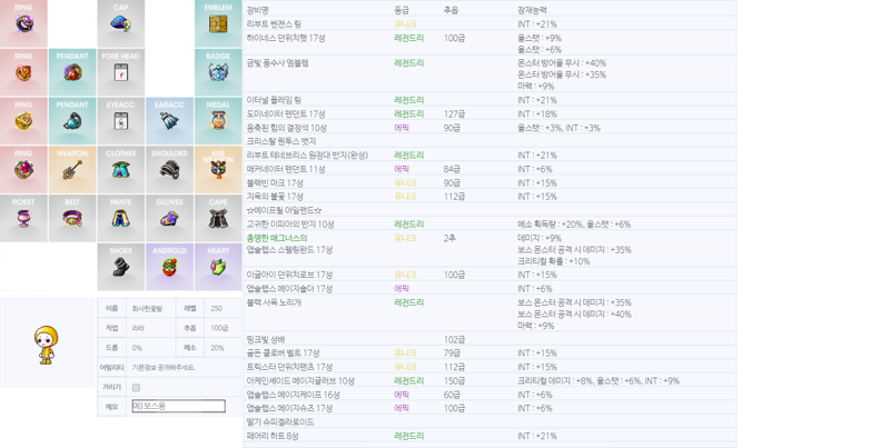 메이플스토리 인벤 여기서 템세팅 어떻게 해야 할까요 메이플스토리 인벤 에오스핼리오스 게시판