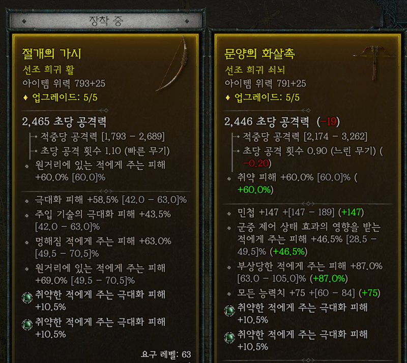 디아블로4 인벤 활도적 무기 두개중에 선택 부탁드립니다 디아블로4 인벤 도적 게시판