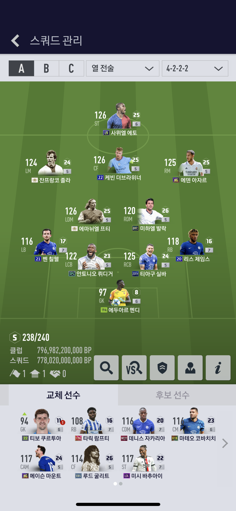 Fc 온라인 인벤 17조 첼시 훈수 요청드립니다ㅜ Fc 온라인 인벤 팀전술 평가 상담 게시판