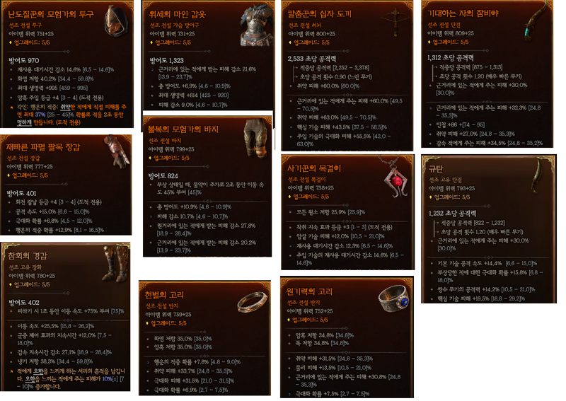 디아블로4 인벤 형님들 도적 템 평가점 디아블로4 인벤 자유 게시판