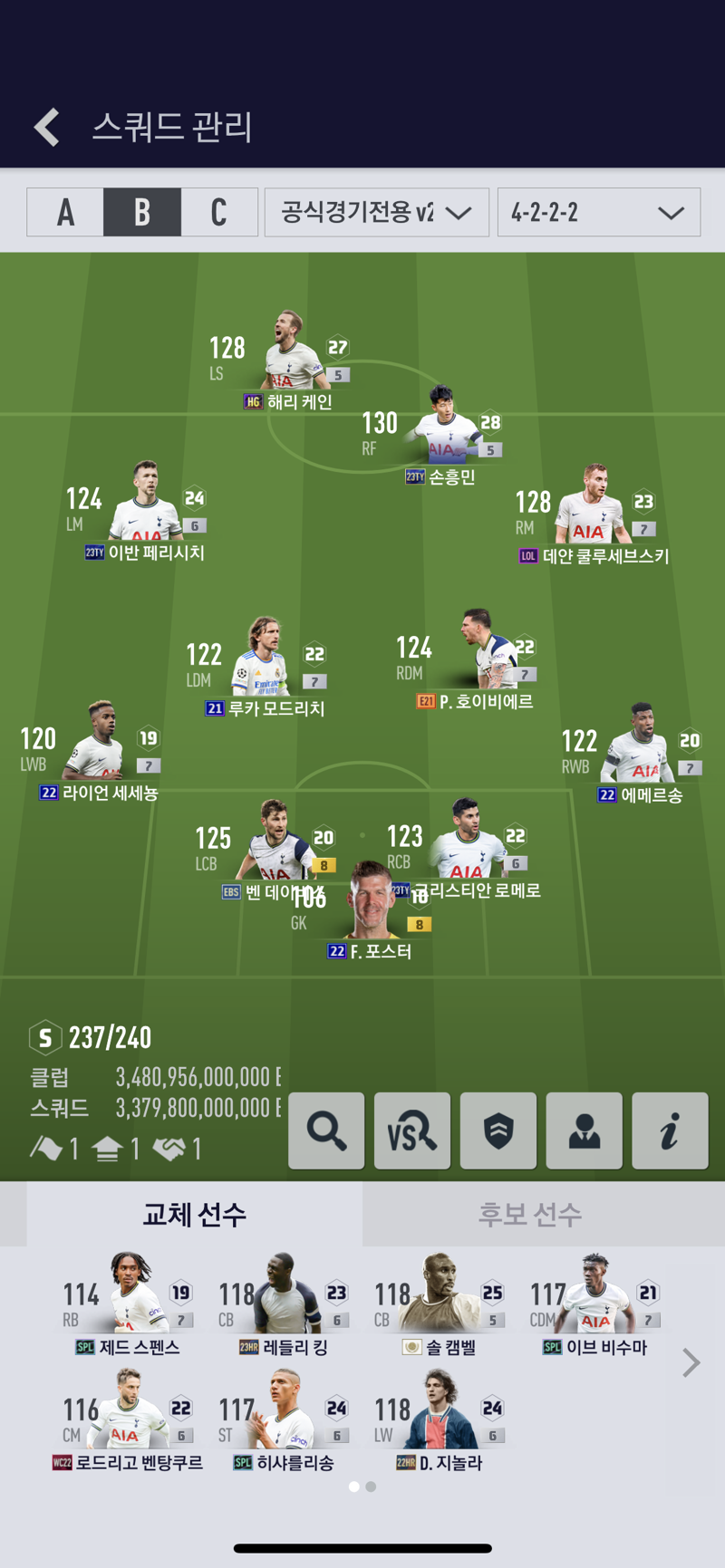 Fc 온라인 인벤 34조 토트넘인데 2천억 있습니다 진로방향 상담요청드려요 Fc 온라인 인벤 팀전술 평가 상담 게시판