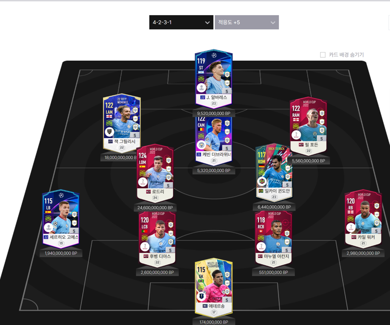 Fc 온라인 인벤 팀 800억 현역 맨시티 가성비 스쿼드 Fc 온라인 인벤 팀전술 평가 상담 게시판