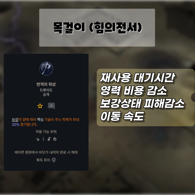 디아블로4 인벤 곰드루 쳐부수기 빌드 스킬트리 필수위상 옵션 이미지 정리 디아블로4 인벤 드루이드 게시판
