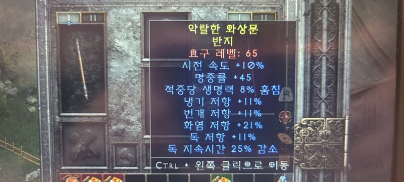 링 몇점만 봐주세요~ 디아블로2 득템and자랑 게시판 디아블로2 인벤