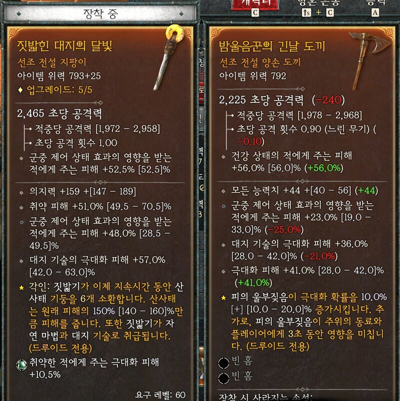 디아블로4 인벤 곰드루 무기는 무조건 지팡이인가요 디아블로4 인벤 드루이드 게시판