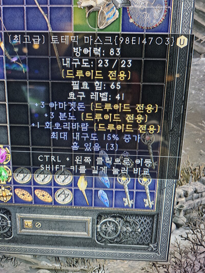 드루투구 쓰임세 있는건가요 디아블로2 득템and자랑 게시판 디아블로2 인벤