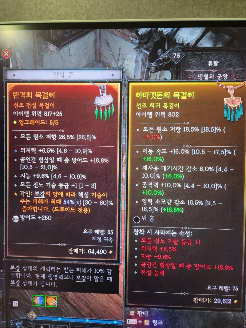 디아블로4 인벤 목걸이 질문입니다 디아블로4 인벤 드루이드 게시판