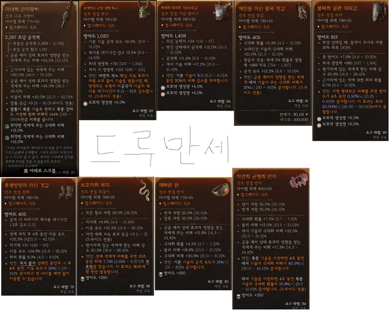 디아블로4 인벤 급하게 따라해본 대지방벽 드루 마녀지팡이 디아블로4 인벤 드루이드 게시판