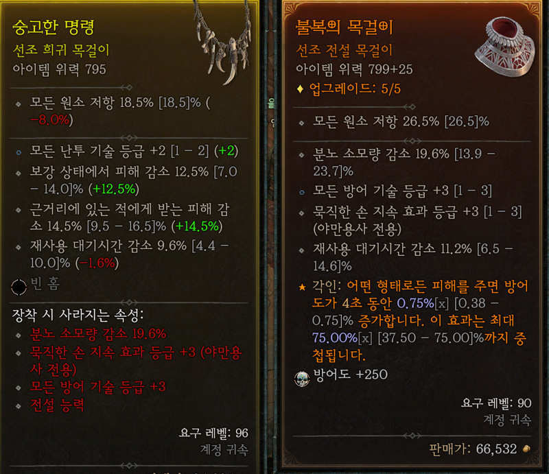 디아블로4 인벤 목걸이옵션 질문드려요 디아블로4 인벤 야만용사 게시판