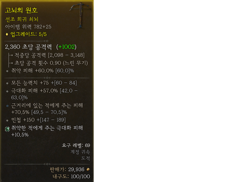 디아블로4 인벤 회칼도적 쇠뇌 옵션입니당 디아블로4 인벤 도적 게시판